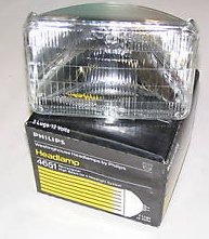 Philips Headlamp 4651 Rectangular - High Beam for 4 Headlight System